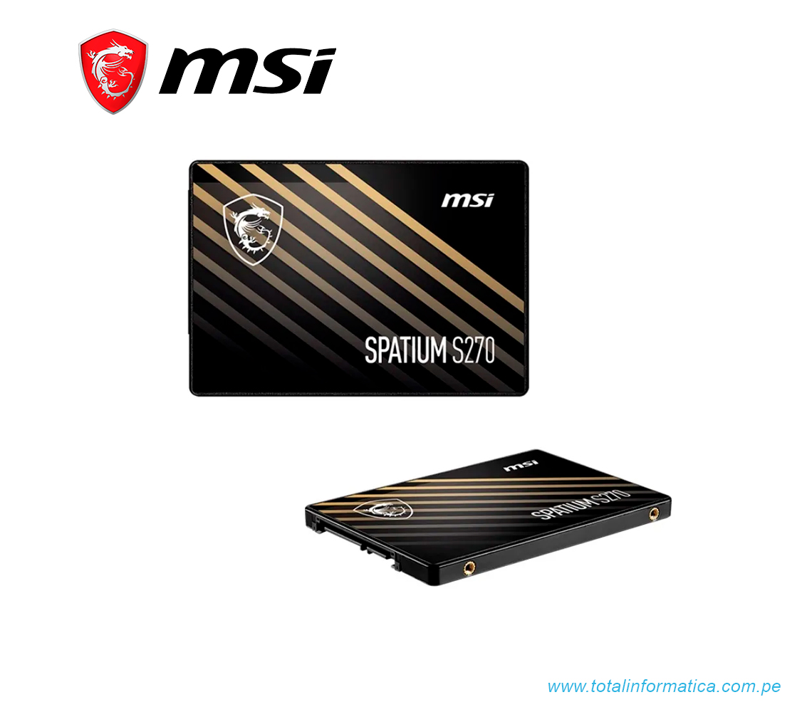 DISCO SOLIDO MSI SPATIUM S270 SATA 2.5" 480GB