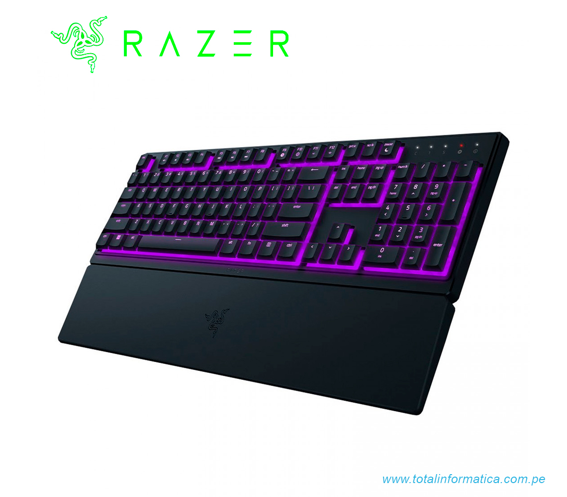 TECLADO RAZER ORNATA V3 X, MEMBRANA, CHROMA RGB, NEGRO(RZ03-04471100-R311)