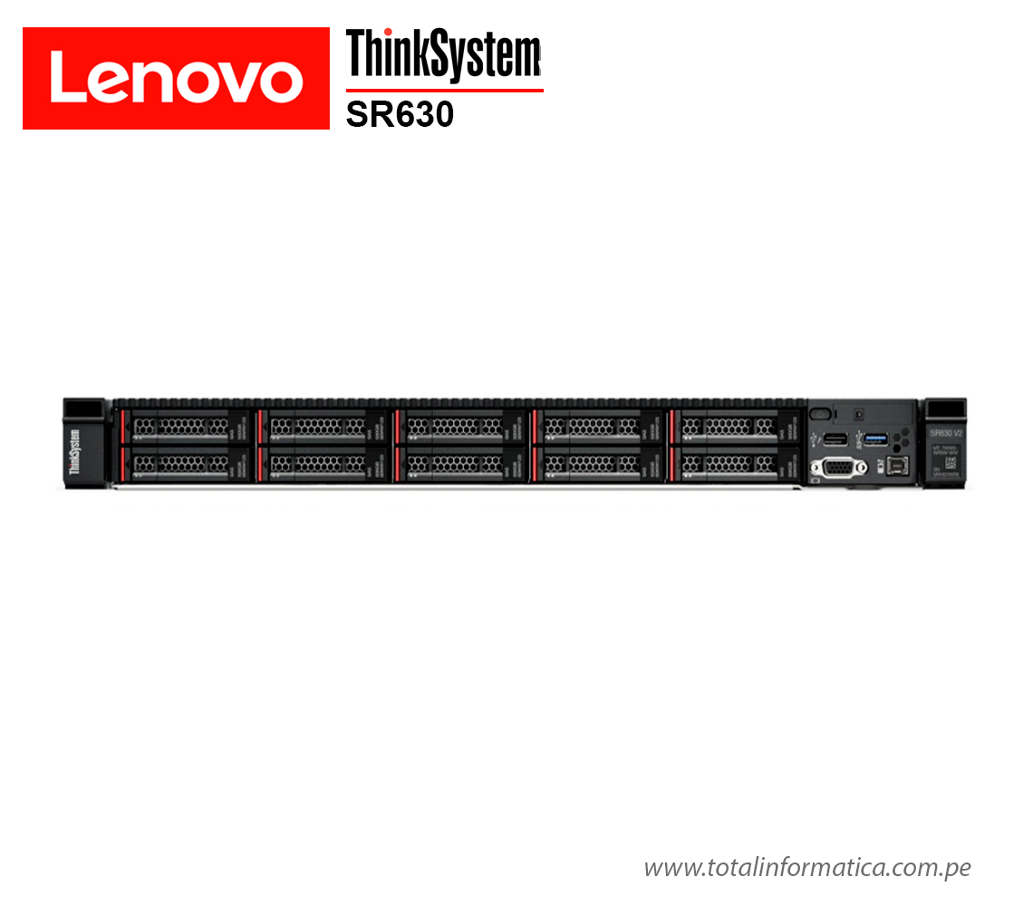SERVIDOR LENOVO THINKSYSTEM SR630 V2, INTEL XEON SILVER 4309Y, 2.80GHZ ...