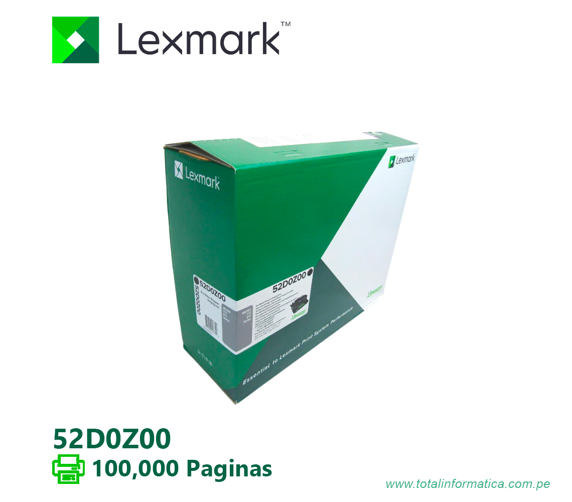 UNIDAD DE IMAGEN LEXMARK 520Z ( 52D0Z00 ) PARA MX812DXE