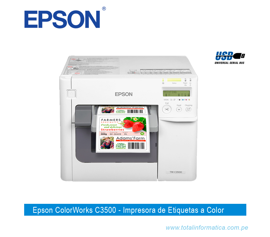 IMPRESORA DE ETIQUETAS A COLOR EPSON COLORWORKS C3500