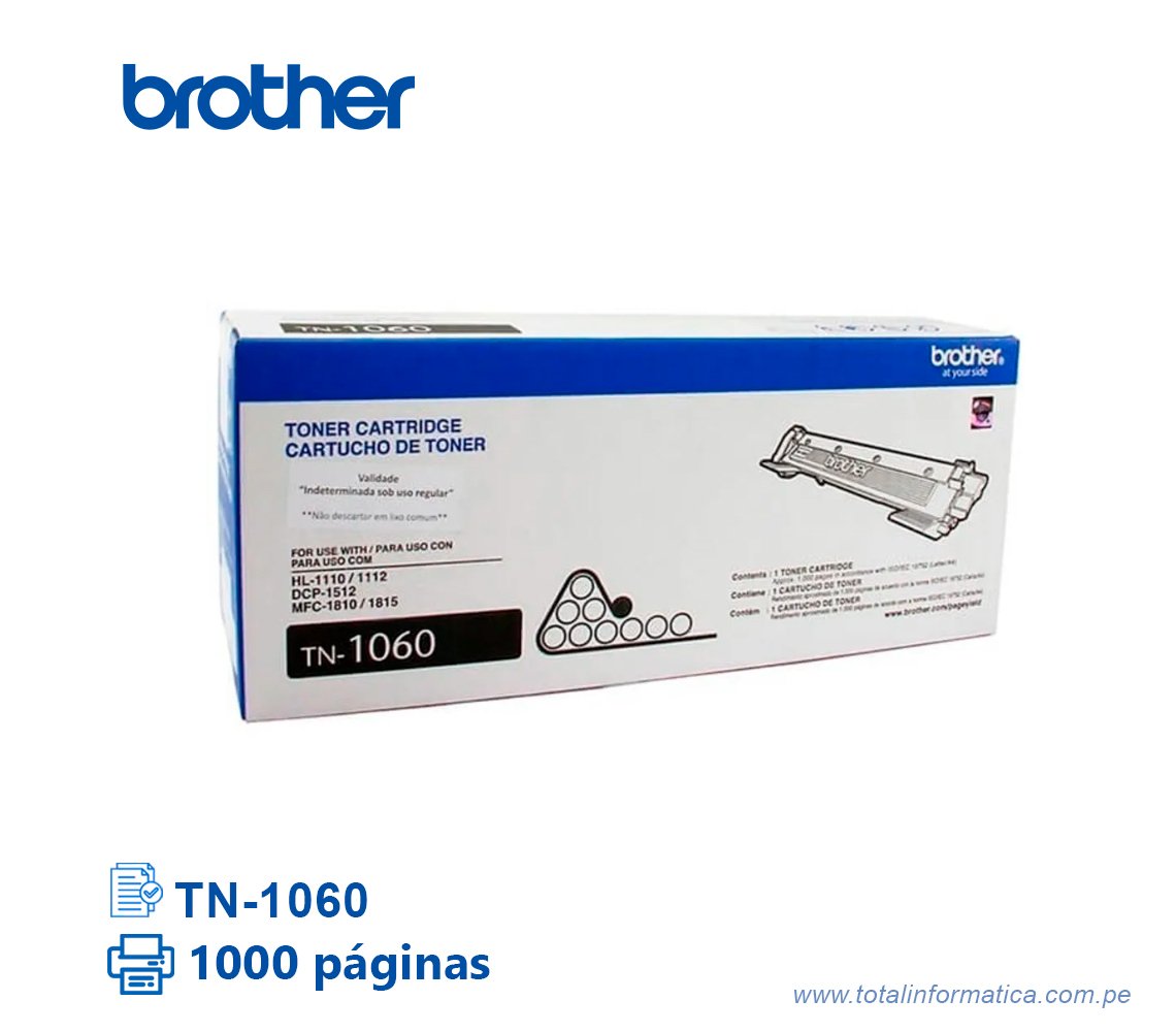 TONER BROTHER TN1060 BLACK 1000 PAG