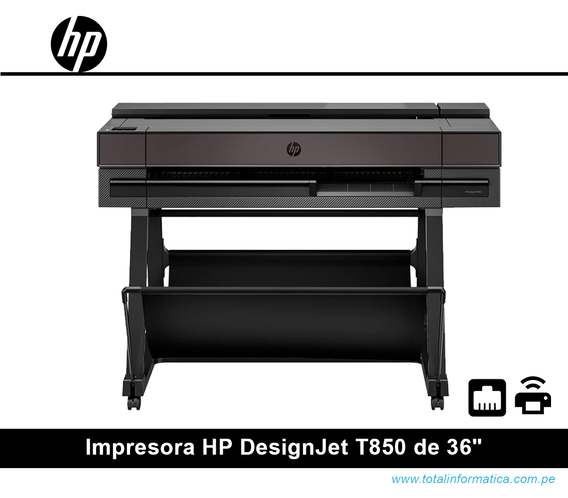 IMPRESORA PLOTTER HP DESIGNJET T850 DE 36", 2Y9H0A, A4-A0