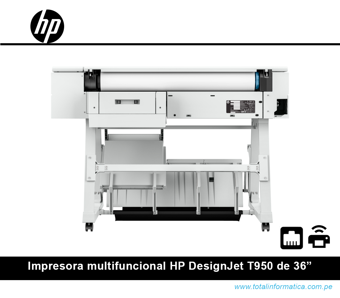 IMPRESORA MULTIFUNCIONAL PLOTTER HP DESIGNJET T950 DE 36", 2Y9H3A, A4-A0