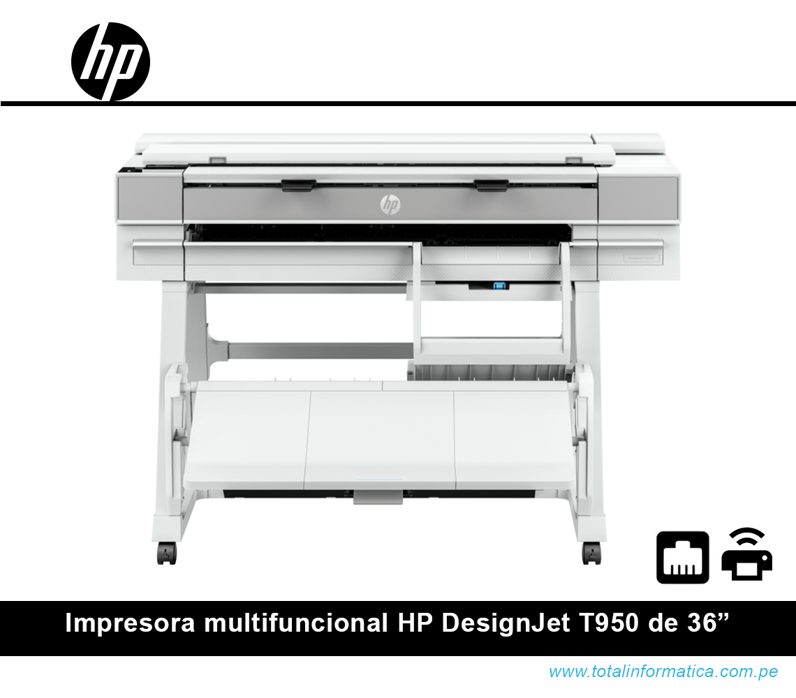 IMPRESORA MULTIFUNCIONAL PLOTTER HP DESIGNJET T950 DE 36", 2Y9H3A, A4-A0