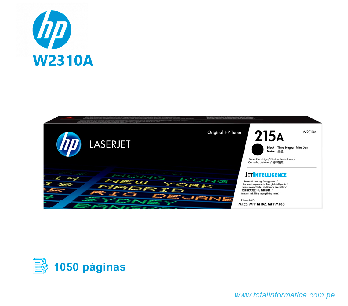 TONER HP 215A W2310A, L.J. BLACK 1050 PAGS