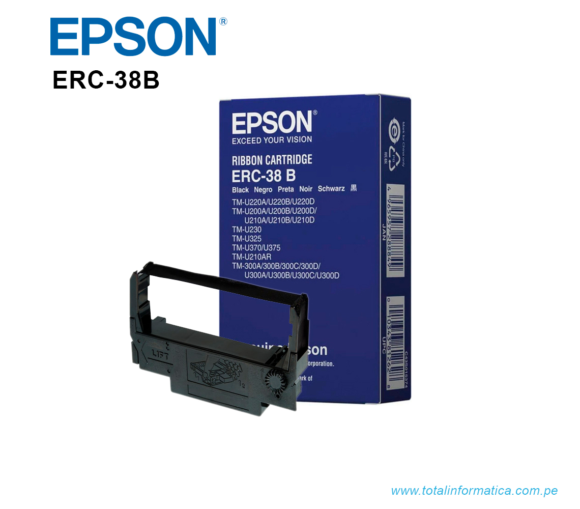 CINTA EPSON ERC-38B, PARA TM-U200, 220, 375