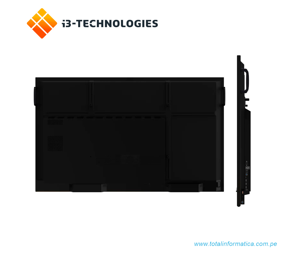 PANTALLA INTERACTIVA i3TOUCH E-ONE 65", MULTITASKING, PREAJUSTE INALAMBRICO, USB(10010354)