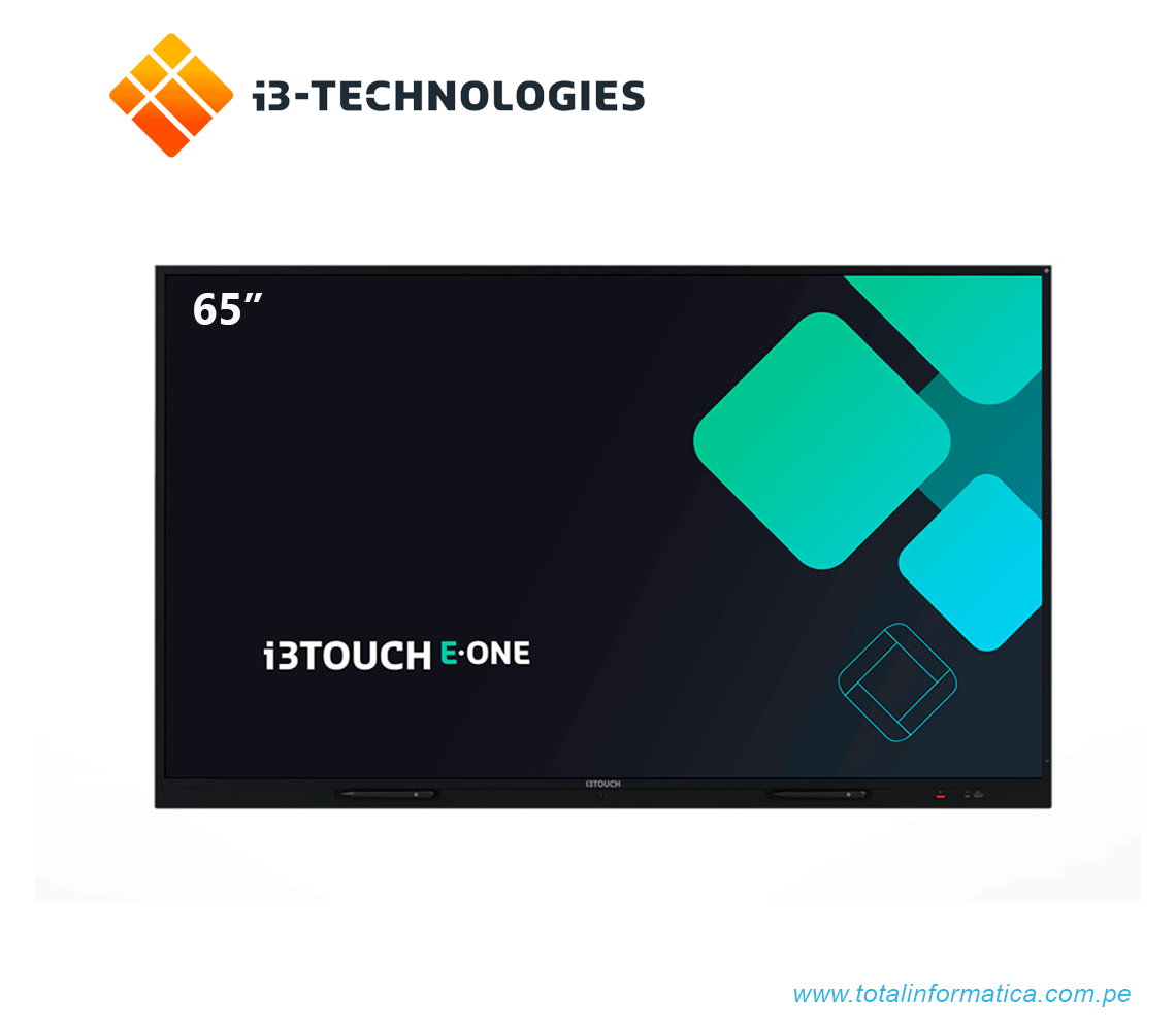 PANTALLA INTERACTIVA i3TOUCH E-ONE 65", MULTITASKING, PREAJUSTE ...