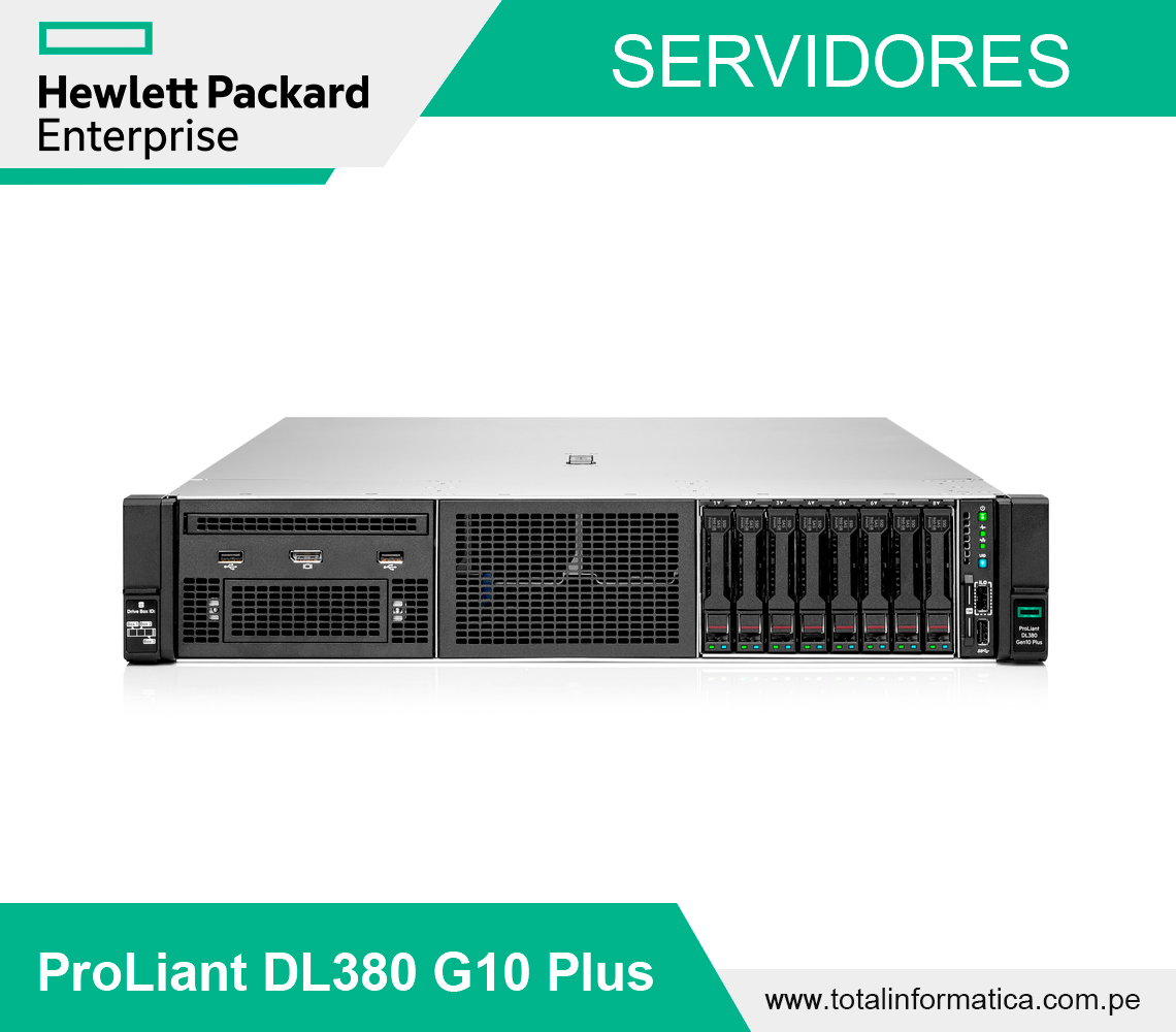 SERVIDOR HPE PROLIANT DL380 G10 PLUS, INTEL XEON GOLD 3.20GHZ, 32GB RAM ...