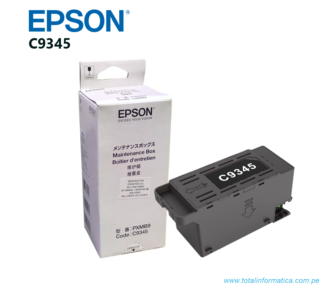CAJA DE MANTENIMIENTO EPSON C9345, PXMB9, ECOTANK/WORKFORCE/ECOTANK PRO ...