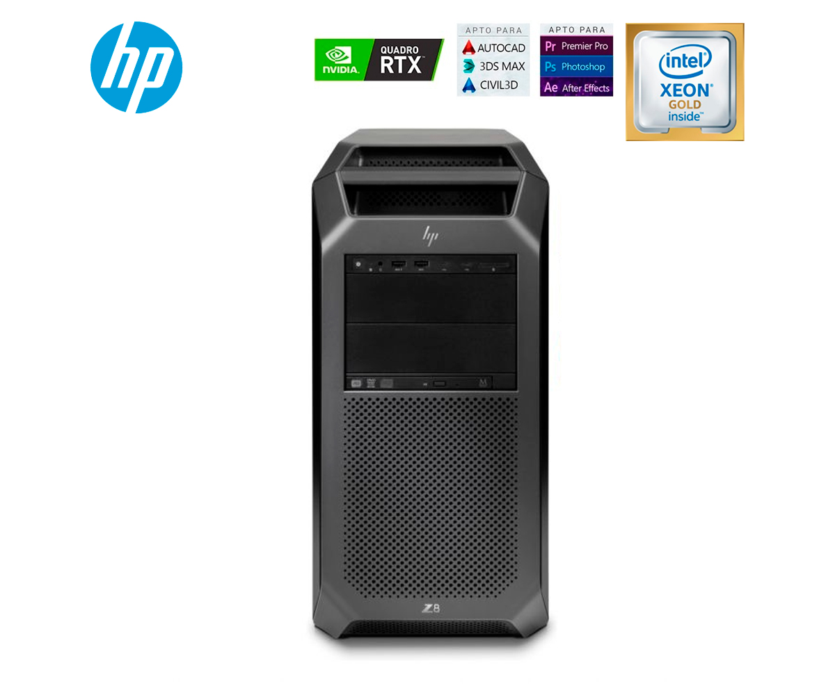 PC WORKSTATION HP Z8 G4, X2 INTEL XEON GOLD 6132 2.6GHZ, RAM 128GB, SSD 2TB PCIE, NVIDIA QUADRO ...