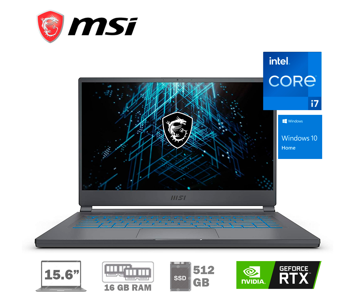 LAPTOP MSI STEALTH 15M A11UEK, LED 15.6" FULL HD 144HZ, CORE I7-11375H ...
