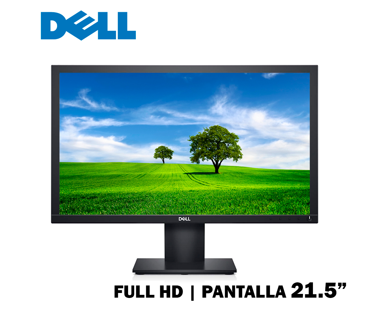 MONITOR DELL E2220H LCD, 21.5" 1920X1080, 60HZ, TN LED, VGA, DP, NEGRO