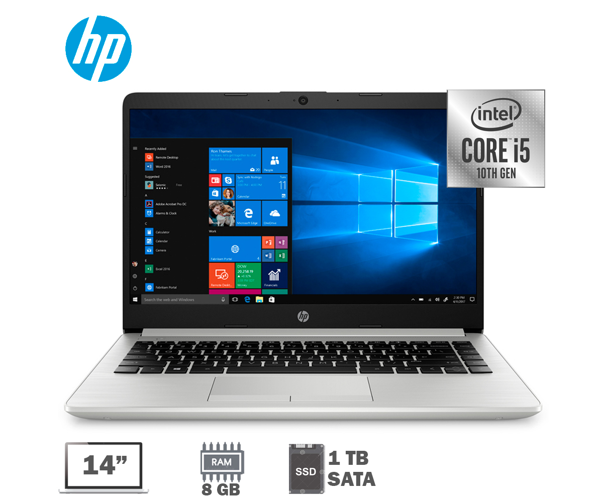 LAPTOP HP 348 G7 2Q0D3LT, 14" HD LED SVA, CORE I5-10210U 1.60 / 4.20GHZ ...