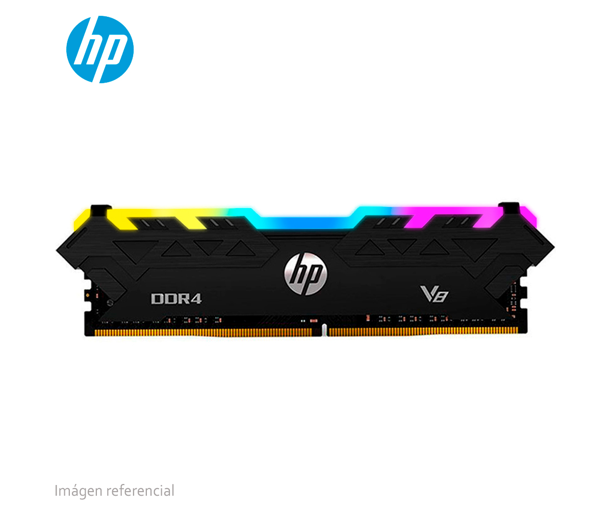 MEMORIA RAM HP V8 (7EH92AA#ABM) 8GB, DDR4, 3600 MHZ, PC4-28800, 1.35V.