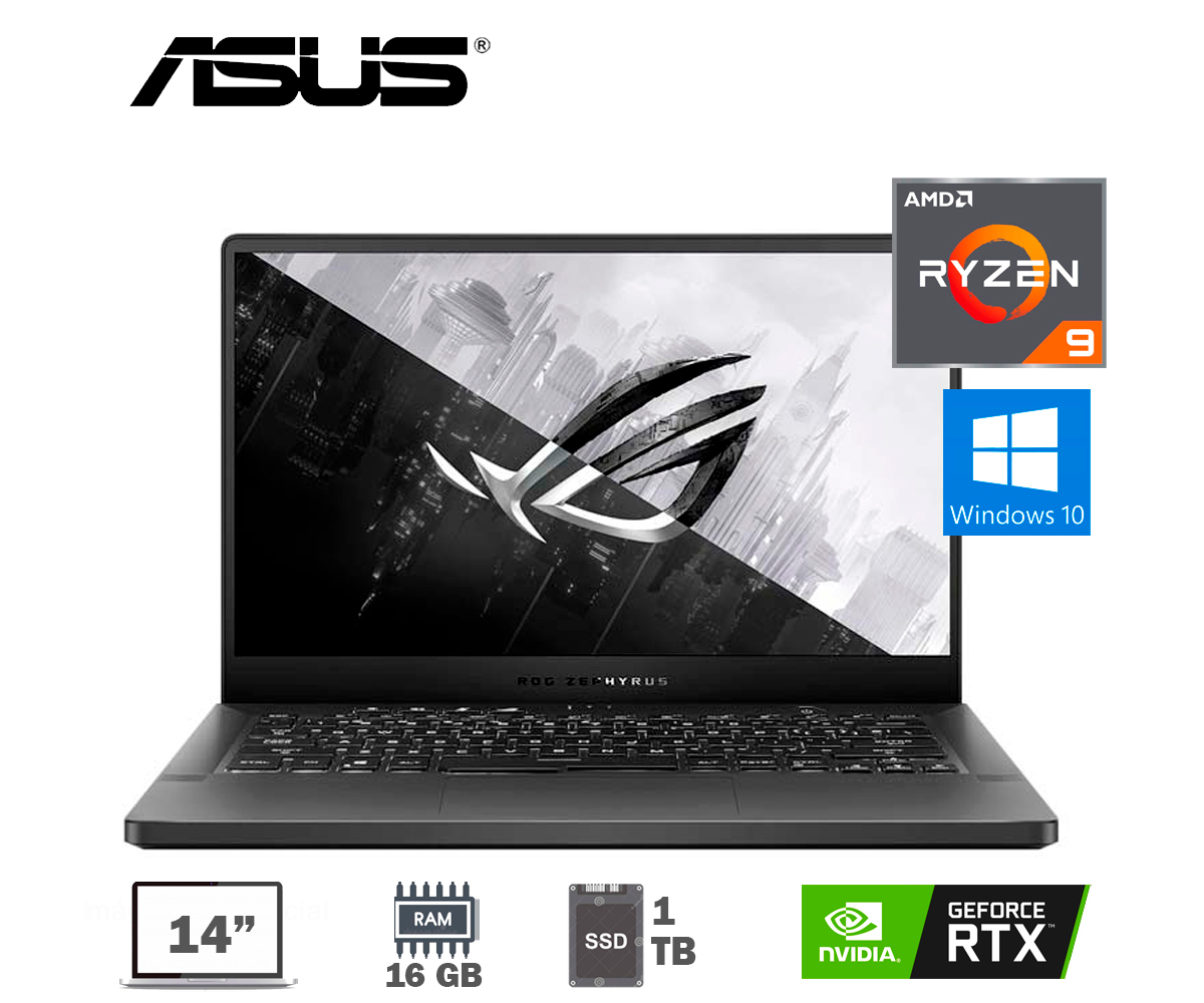 LAPTOP ASUS ROG ZEPHYRUS G14 14" IPS QHD, AMD RYZEN 9 4900HS, 1TB SSD ...