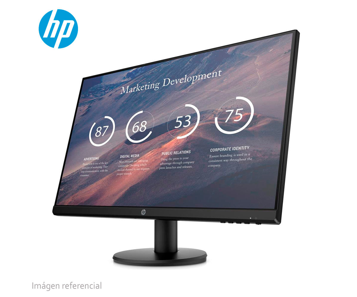 MONITOR HP P27V G4 LCD 27", FULL HD, 1920 X 1080, FHD IPS, VGA, HDMI ...