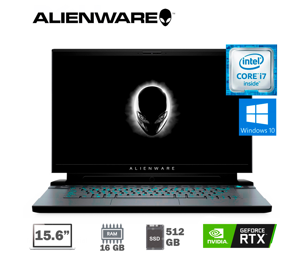 LAPTOP DELL ALIENWARE M15 R2, 15.6" FHD, INTEL CORE I7-9750H 2.60 GHZ ...