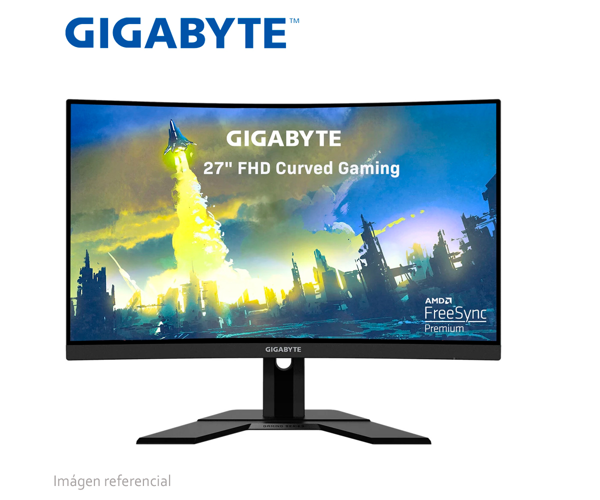 MONITOR GAMING GIGABYTE G27FC 27" CURVO, FULL HD, 165HZ HDMIX2,1MS, A ...