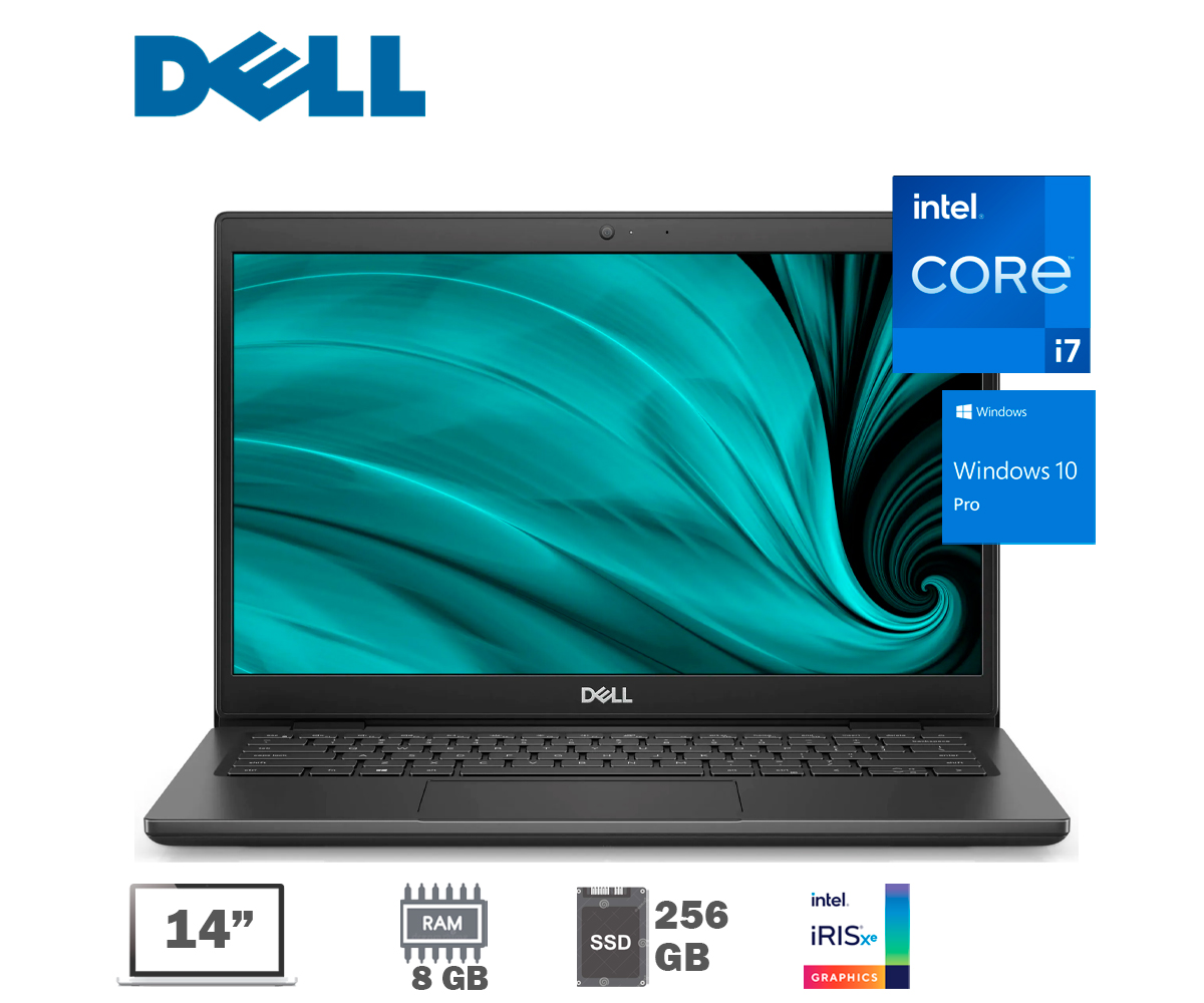 LAPTOP DELL LATITUDE 14 3420 14" HD CORE I7-1165G7 2.8 / 4.7GHZ, 8GB DDR4, 256GB SSD M.2 ...