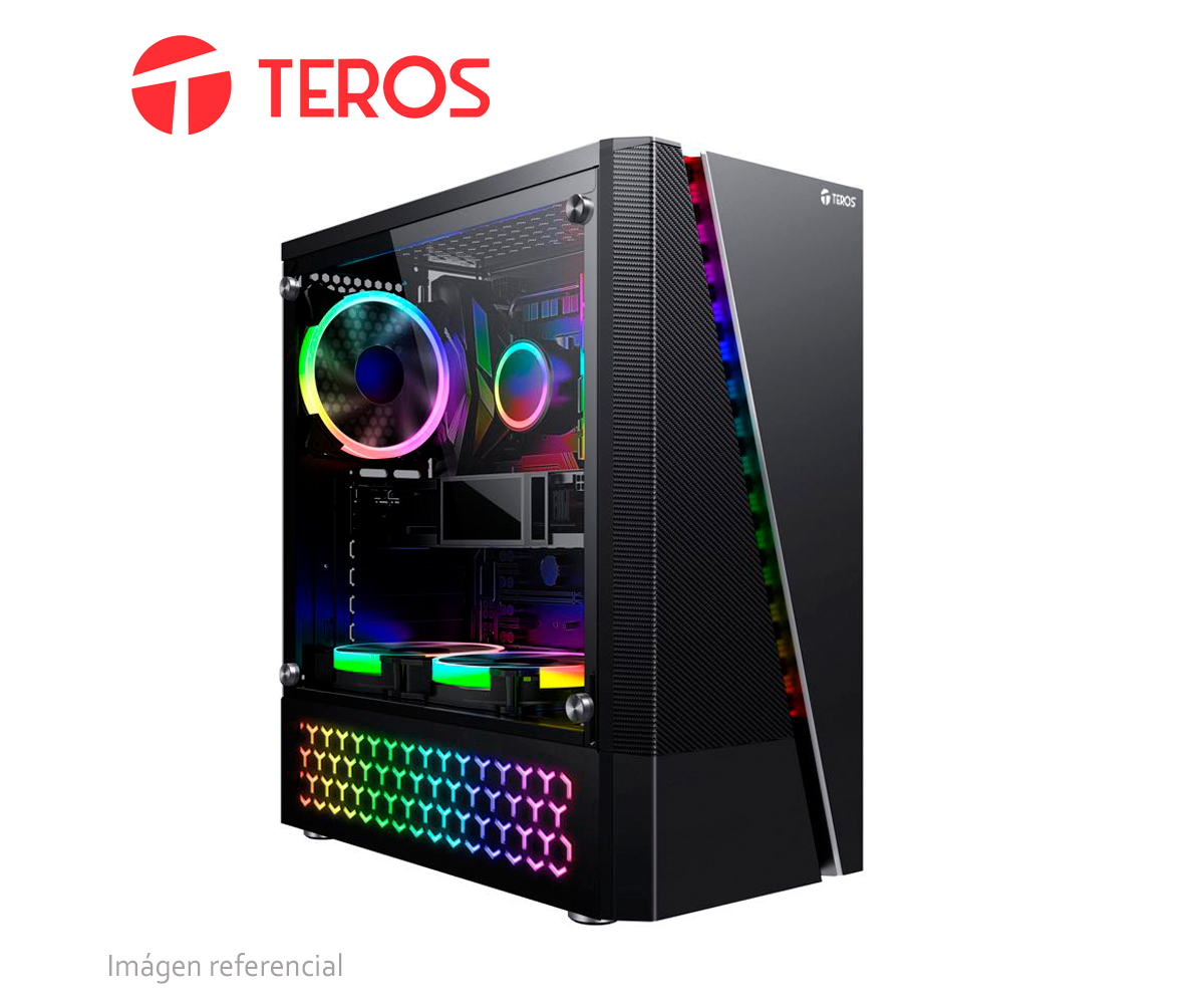 CASE GAMER TEROS TE1145N, MID TOWER, ATX, 450W, NEGRO, USB 3.0 / 2.0 ...