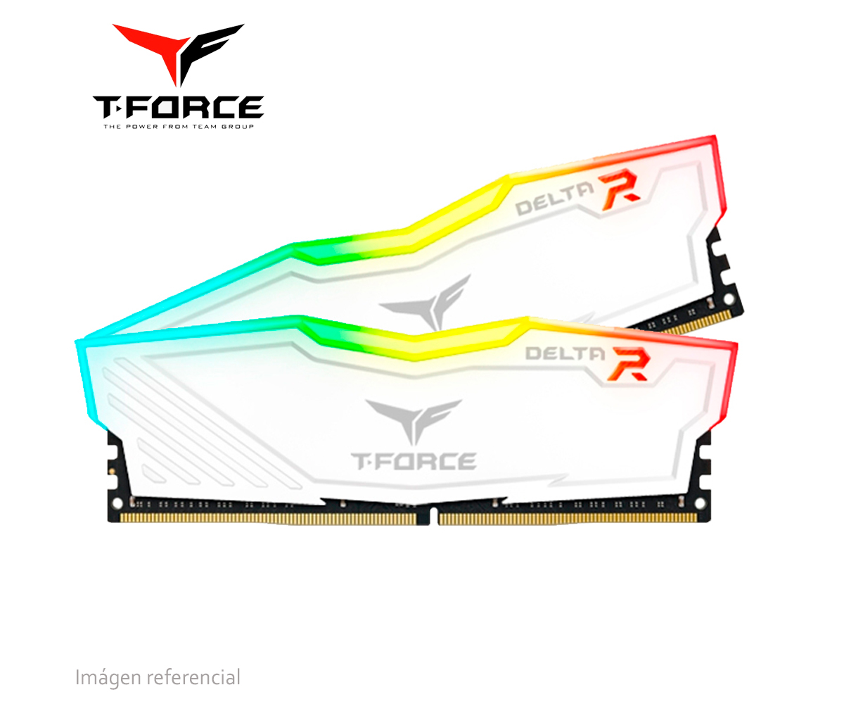 MEMORIA RAM TG T-FORCE DELTA RGB TF4D432G3200HC16CDC01, 32GB 2X16, DDR4 ...