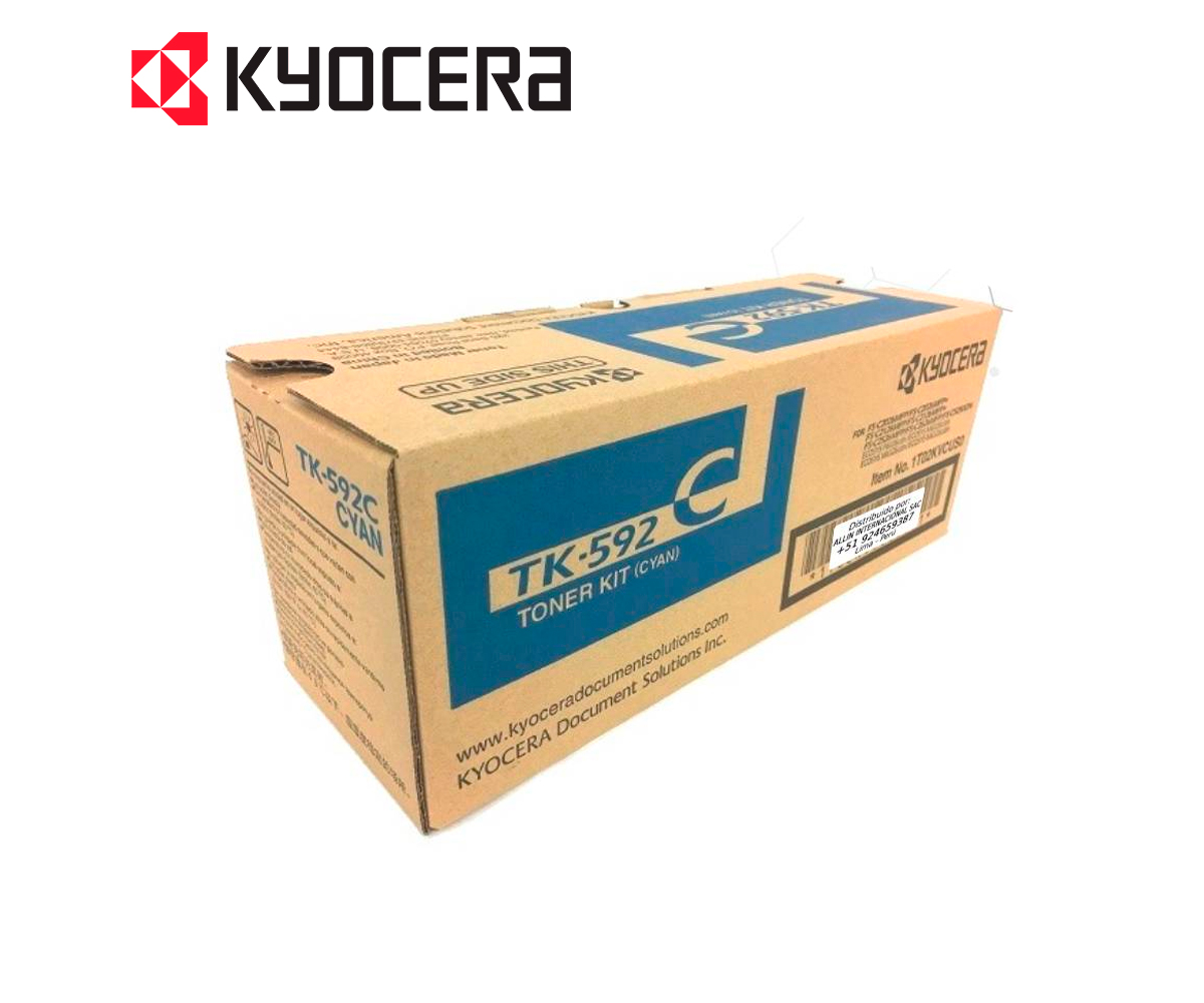 TONER KYOCERA TK-592C CYAN, 5000 PAGINAS