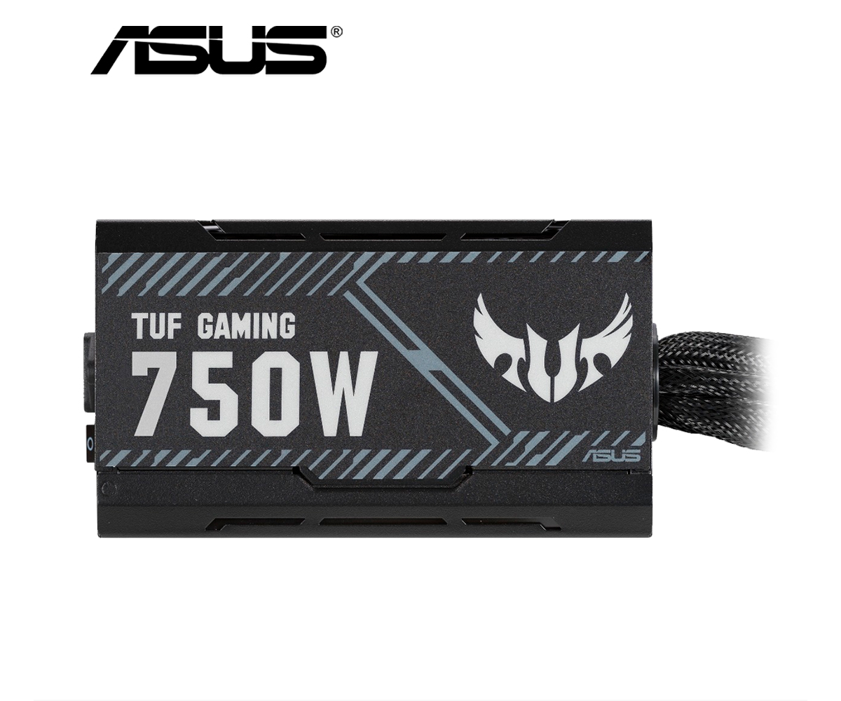 FUENTE DE PODER ASUS TUF-GAMING-750B, 80 PLUS BRONZE, 750W, CABLES TRENZADOS