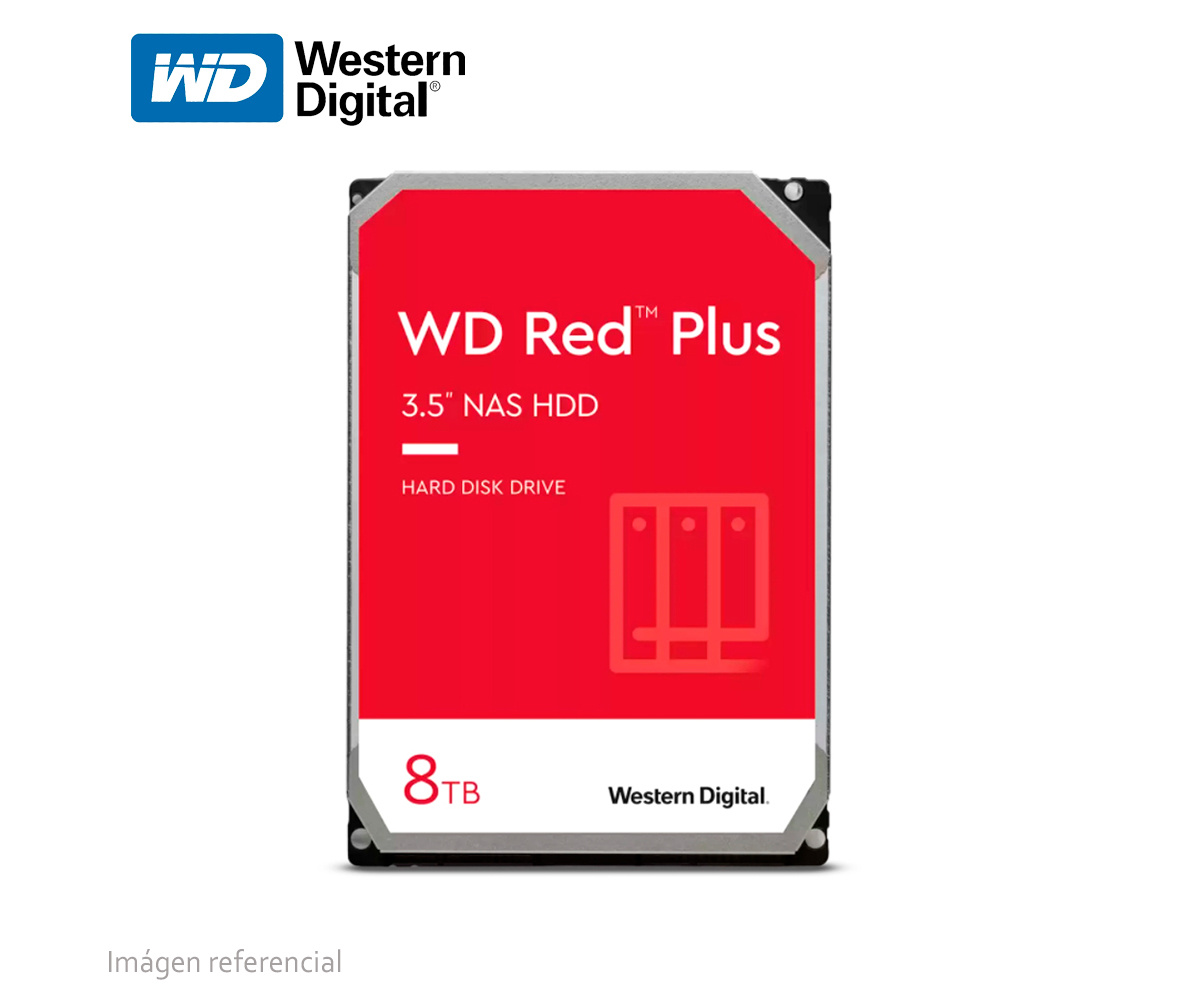 DISCO DURO WD RED PLUS WD80EFBX, 8 TB, SATA 6.0 GB/S, 256 MB CACHE ...