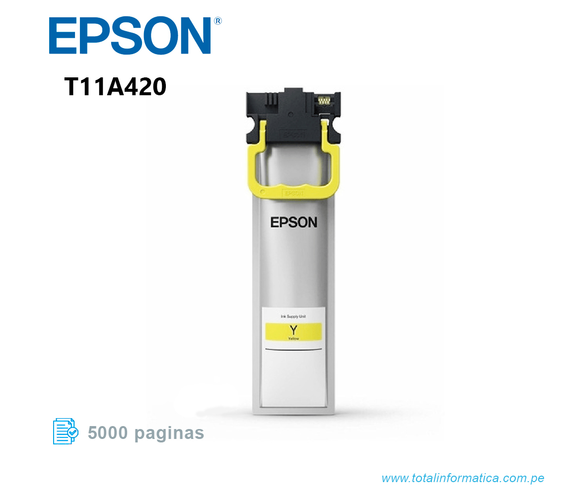 Cartucho de Tinta Epson T11A420-AL Amarillo de Alto Rendimiento